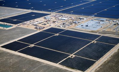 The world’s largest solar farm has nine million panels and is the size ...