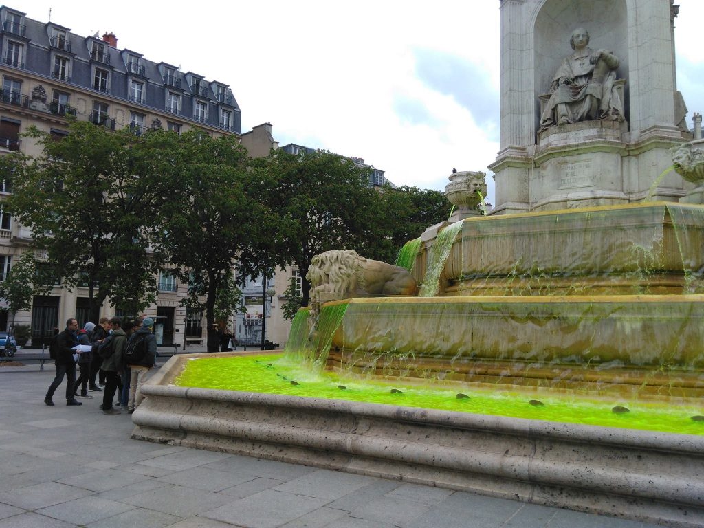 Environmentalists are dying France’s rivers green to show the effects ...